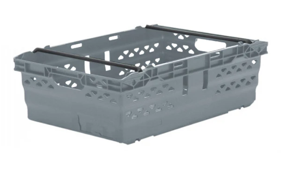 35L Supermarket Bale Arm Crate - Stackable Retail Crates – AB Handling ...