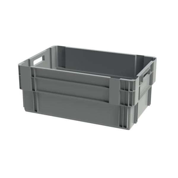 Grey Stack and Nest Box - 45 Litres - Reinforced Base – AB Handling ...